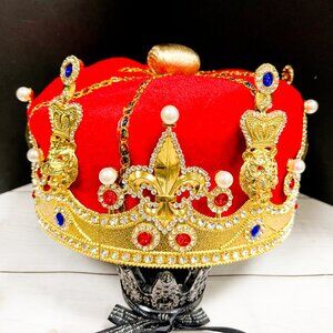 Handmade | Accessories | Royal King Crown Halloween Party Costume Prom ...